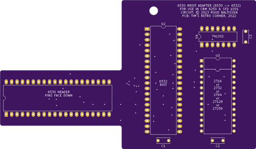 6530 to 6532 (RRIOT to RIOT) adapter for IEEE disk drives - Share ...