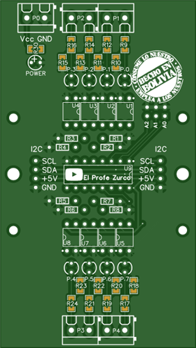 Pcf8574 Gpio Io Extender Para Arduino Esp32 I2c Modulo 8 Entradas Share Project Pcbway 