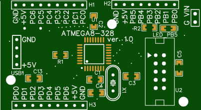 PCB_atmega8-328_prototype_board - Share Project - PCBWay