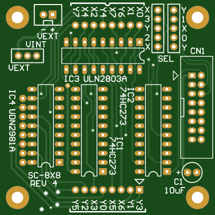 8 x 8 5mm LED Matrix for the Southern Cross SBC - Share Project - PCBWay