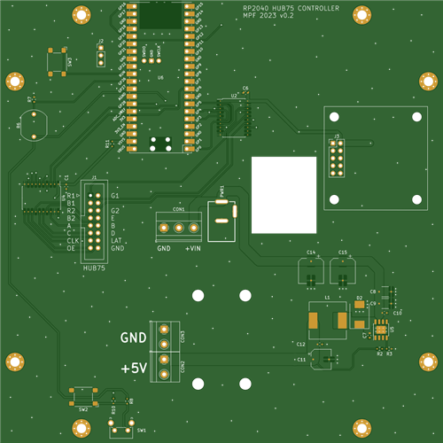 HUB75 P2.5 RGB matrix display controlled by Raspberry Pi Pico W - Share ...