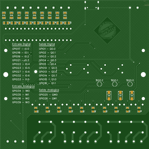 Mini PLC para OpenPLC, con ESP32 v2.0, puerto USB-C, Soporte Riel DIN ...