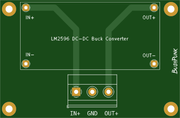 LM2596 DC-DC Voltage Converter Module Carrier Board - Share Project ...