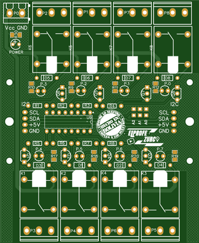 Pcf8574 Gpio Io Extender Para Arduino Esp32 I2c Modulo De 8 Salidas