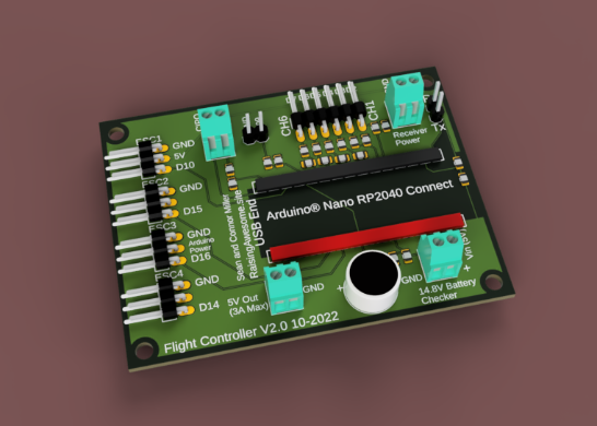 Worlds First Published Open Source Arduino Nano Rp2040 Connect Drone Flight Controller Share